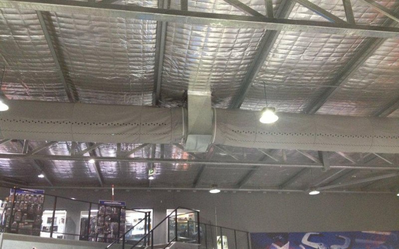 Duct sock installed at Auto One Kalamunda - Air & Water